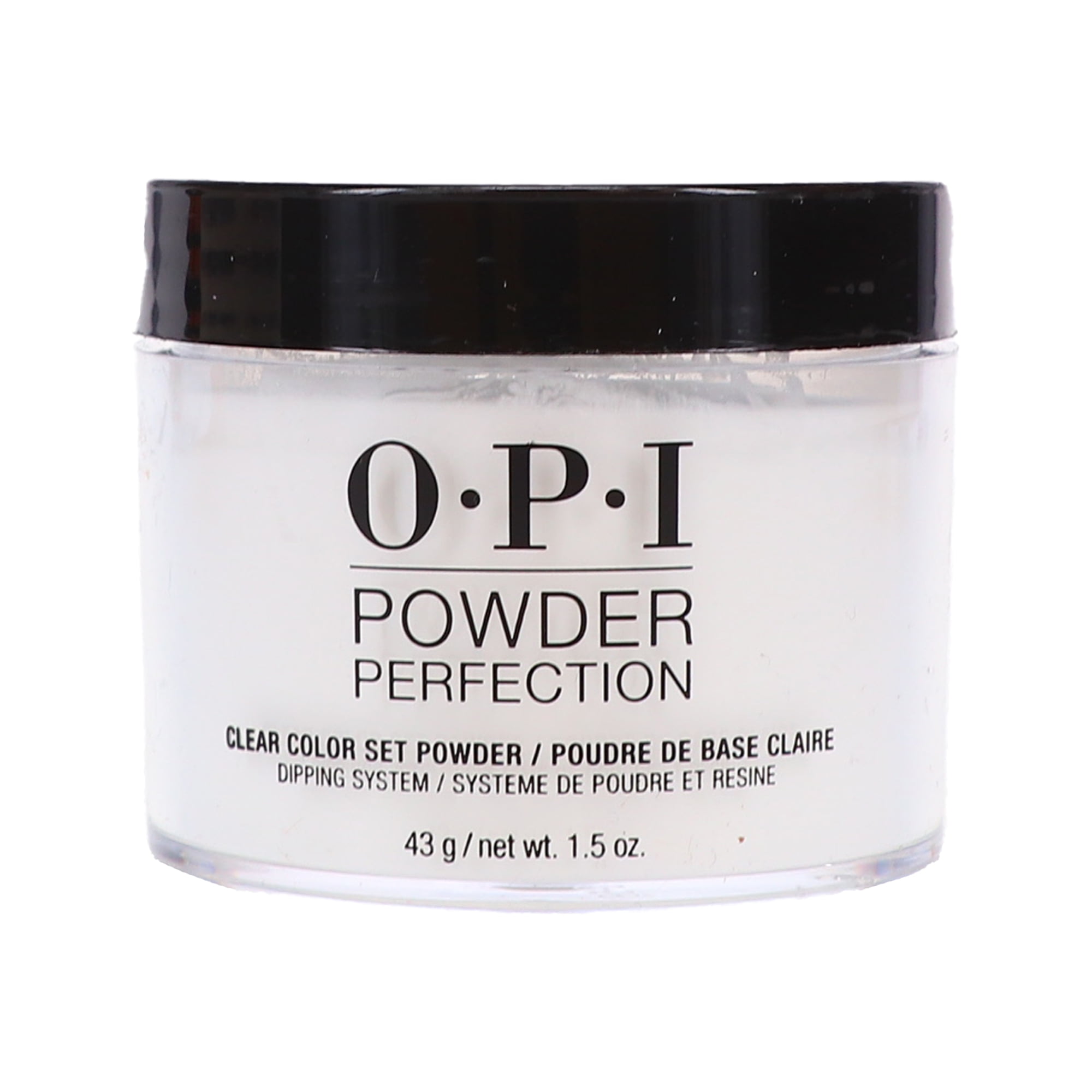 OPI Odorless Acrylic Dip Powder Perfection Clear Setting Powder, 1.5 oz ...
