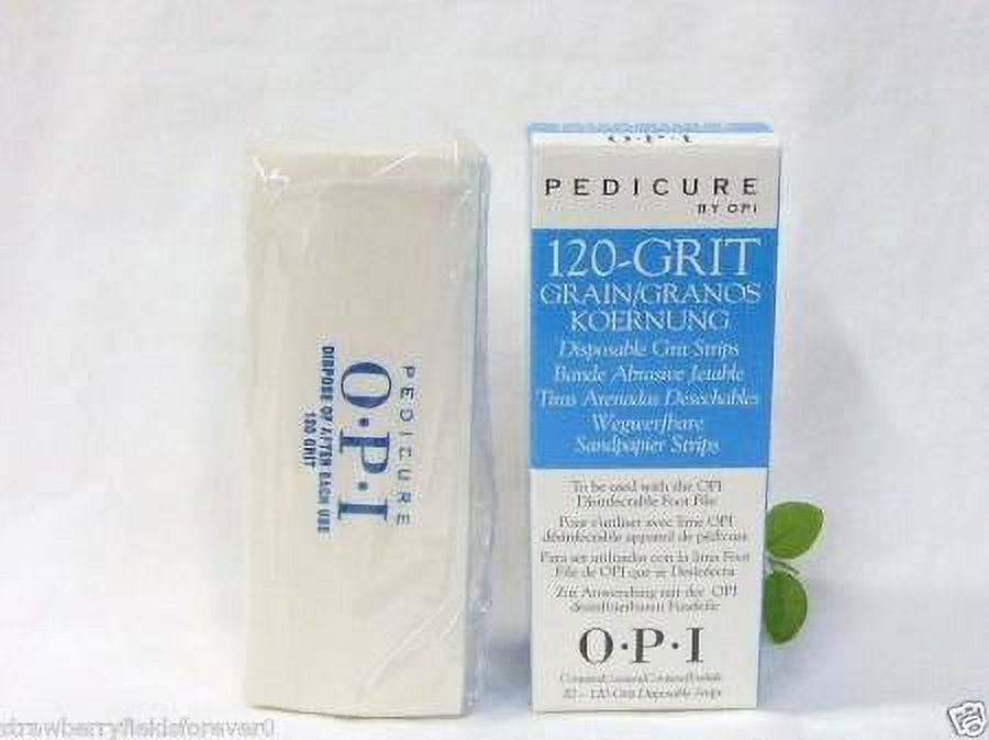 OPI Foot File Disposable Grit Strips 120 grit 20ct box - Walmart.com