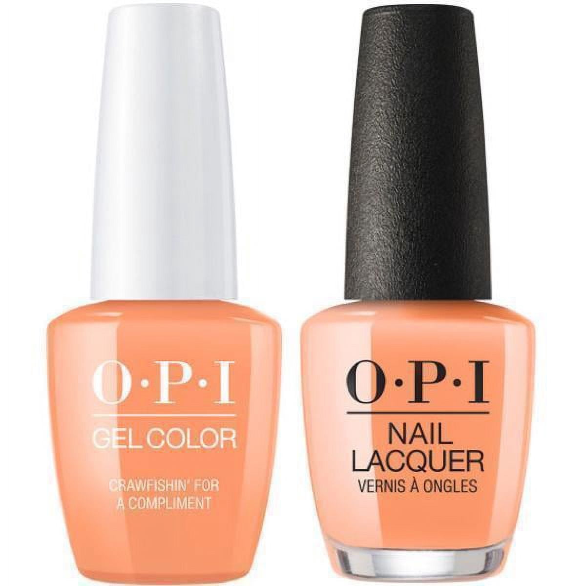OPI GELCOLOR + MATCHING LACQUER CRAWFISHIN’ FOR A COMPLIMENT N58 ...