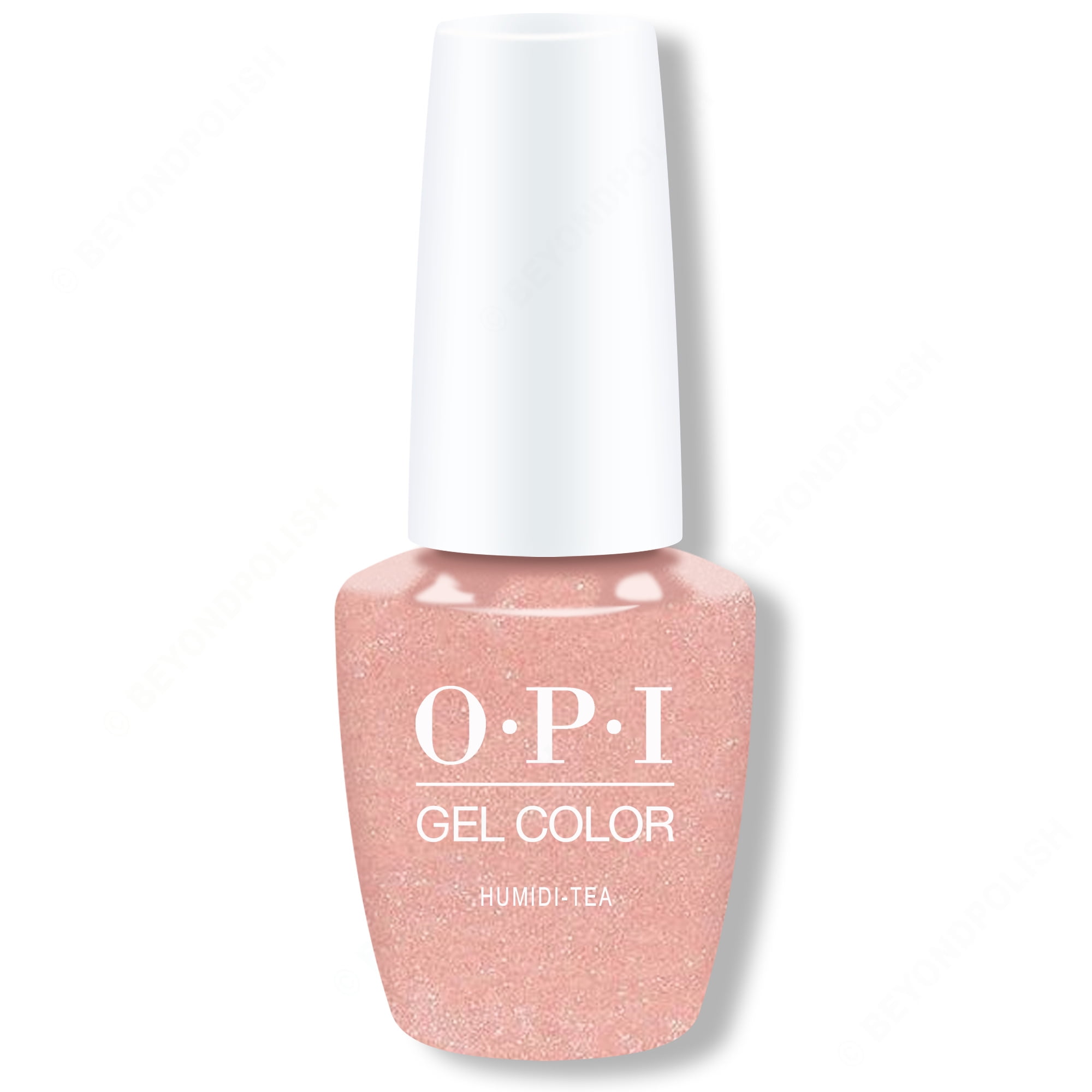 OPI GelColor - Humidi-Tea Nude Shimmer, Soak Off Gel Polish, Long ...