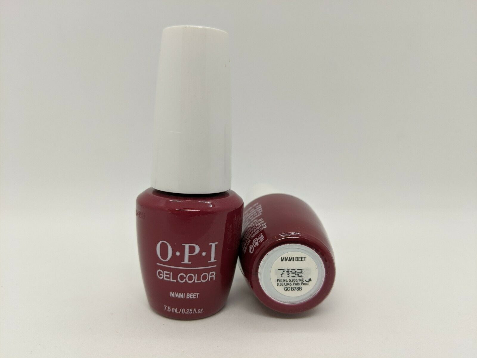 OPI Gel Color Polish Minis 7.5ml/.25oz - B78 Miami Beet *2 Bottles ...
