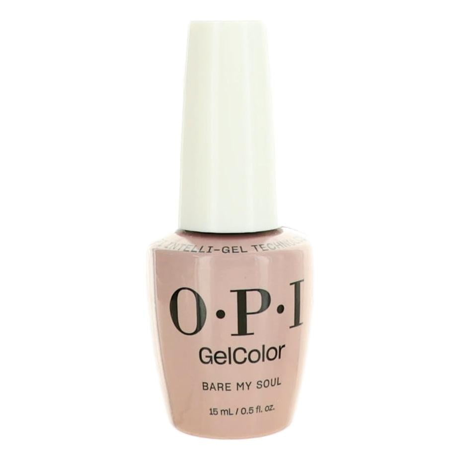 OPI GelColor Nail Polish, Bare My Soul GC SH4, Soak-Off, 0.5 oz 15 mL ...