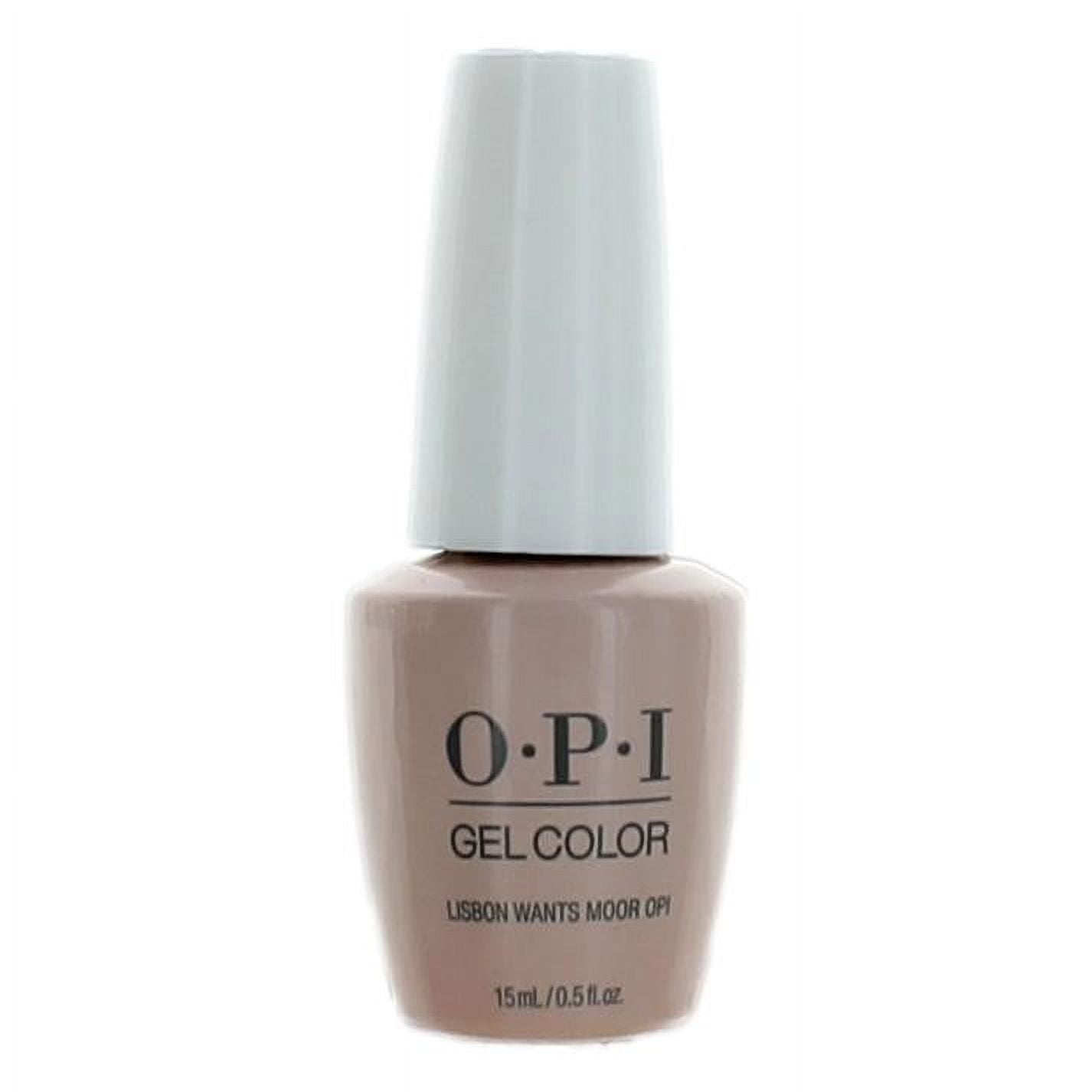 OPI GelColor Nail Polish, .5 oz - Lisbon Wants Moor, High Gloss Finish, Long Lasting, Cures in ...