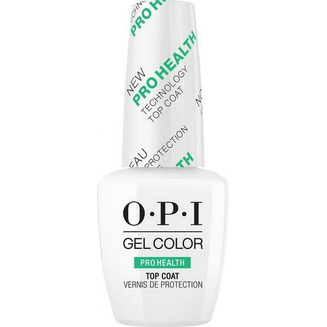 OPI Pro Health Gel Nail Polish, High Shine Top Coat, 0.5 Oz, Fast ...
