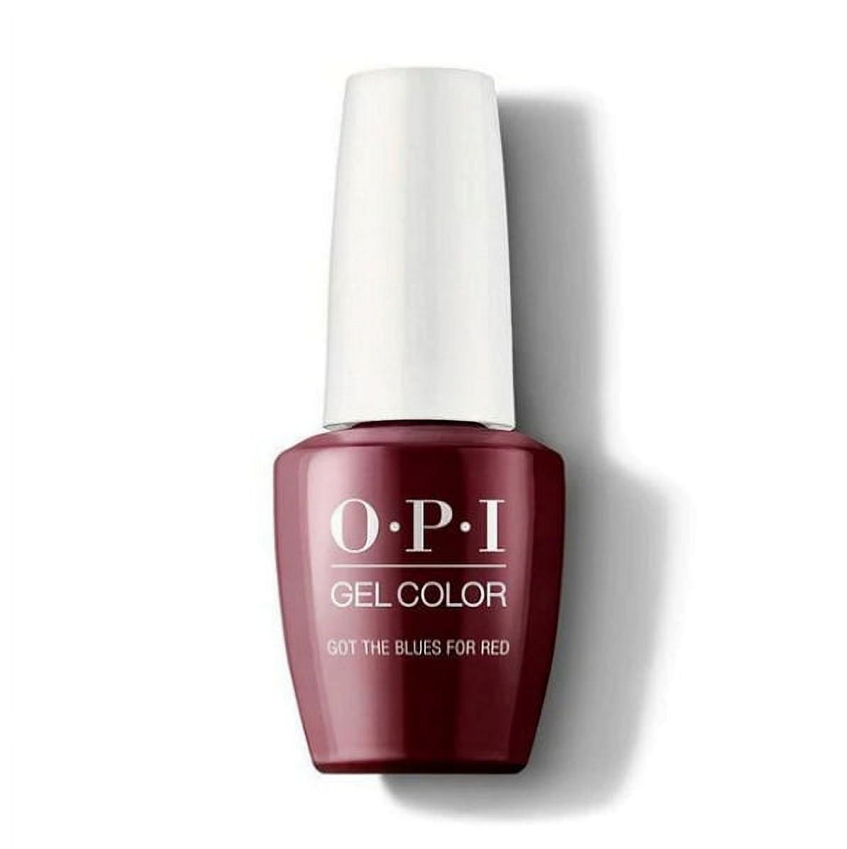 OPI GelColor Nail Lacquer Polish - Got the Blues for Red, Deep Ruby Red ...