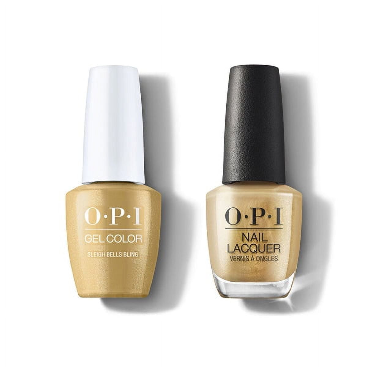 OPI GelColor & Nail Lacquer Polish COMBO Set [ Sleigh Bells Bling ...