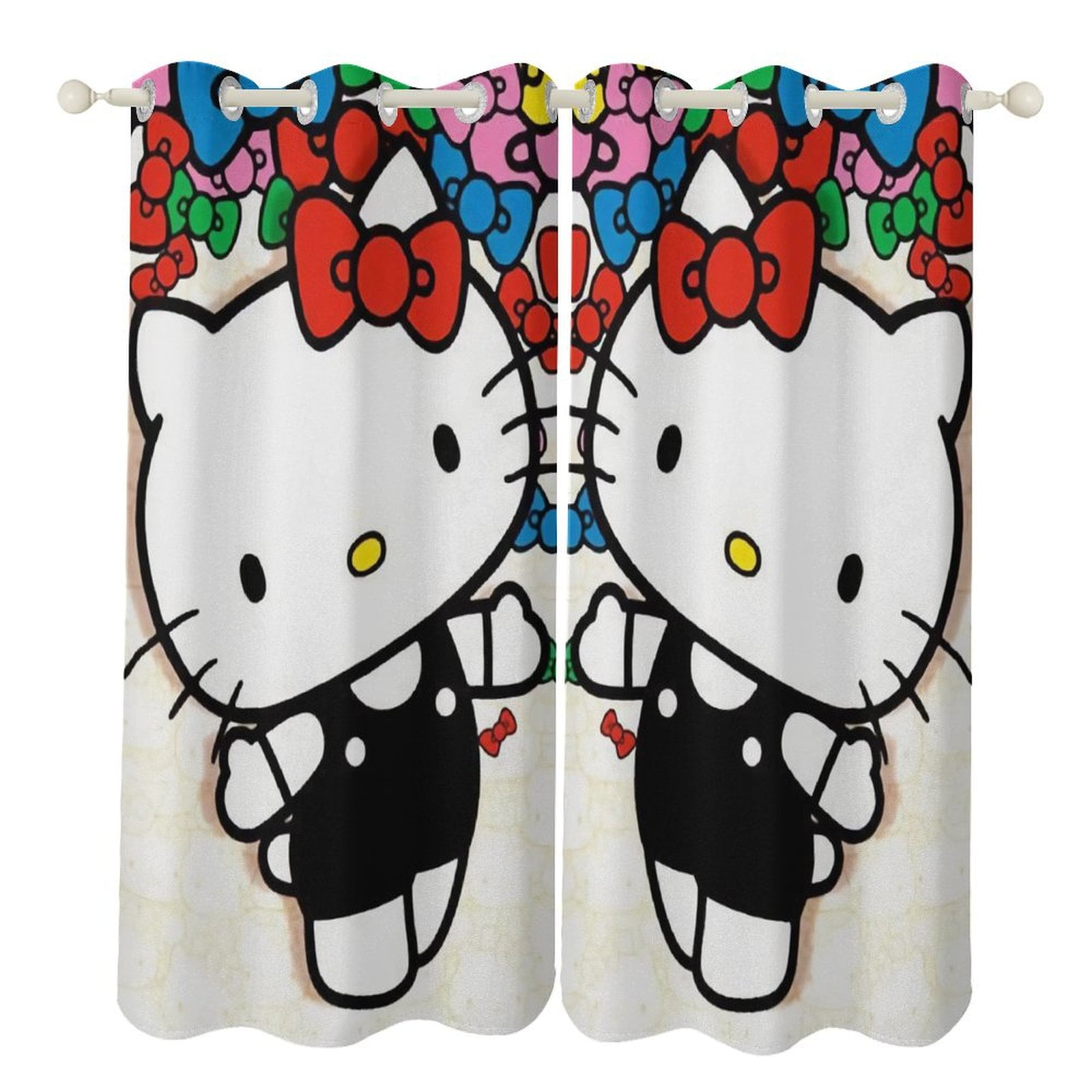 OPI Hello Kitty Spring Collection Kids Curtains 52 X 72 Inch,Cartoon ...