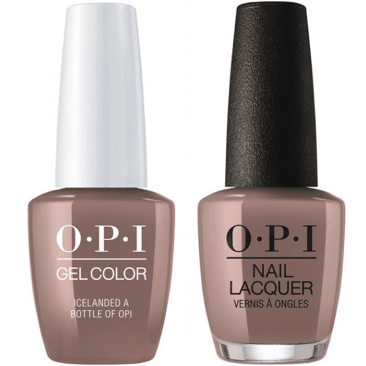 OPI Matching Duo, GelColor Gel Polish + Nail Lacquer, Icelanded A ...