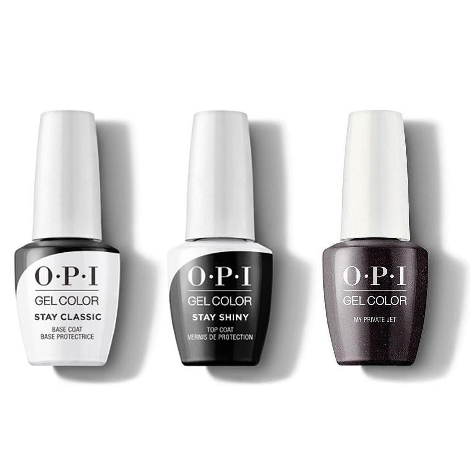 OPI Nail GELCOLOR Combo 3 CT - Stay Classic Base, Shiny Top & My ...