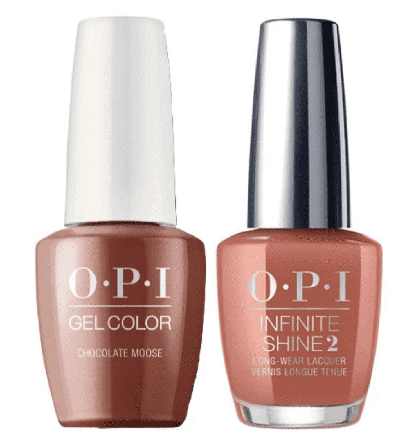 OPI Nail GelColor + Infinite Shine Polish Combo 2 ct - Chocolate Moose ...