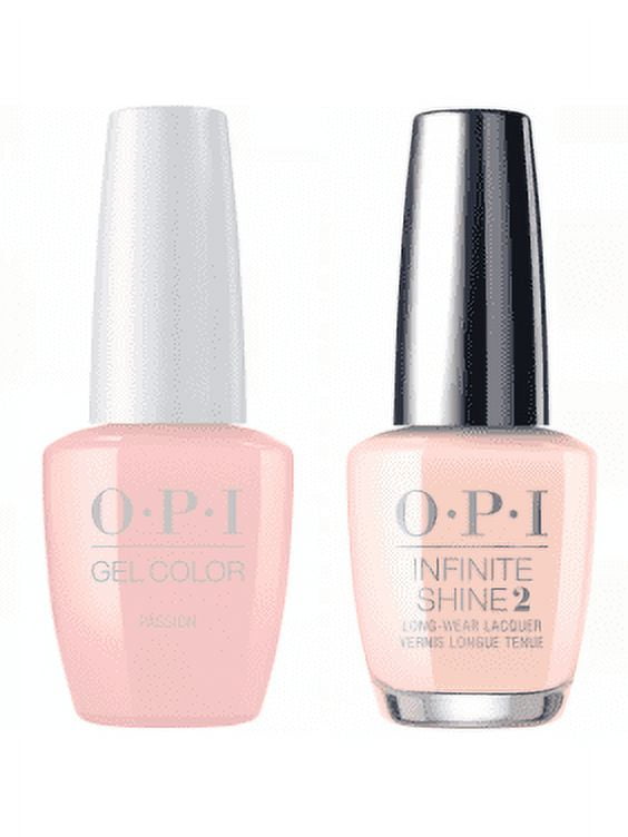 OPI Nail GelColor + Infinite Shine Polish Combo 2 ct - Passion GC H19 ...