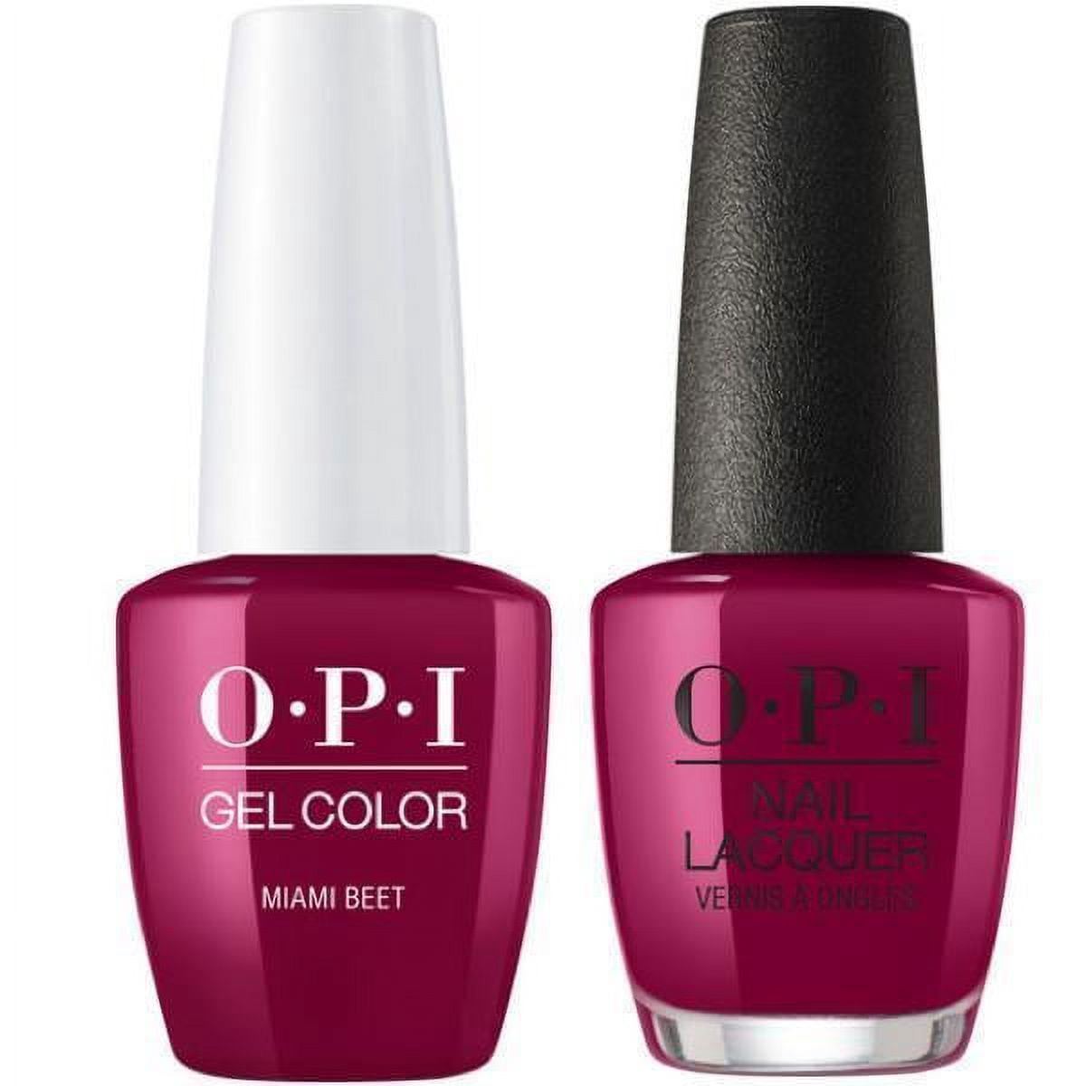 OPI Nail GelColor + Matching Polish Combo 2ct - Miami Beet B78 ...