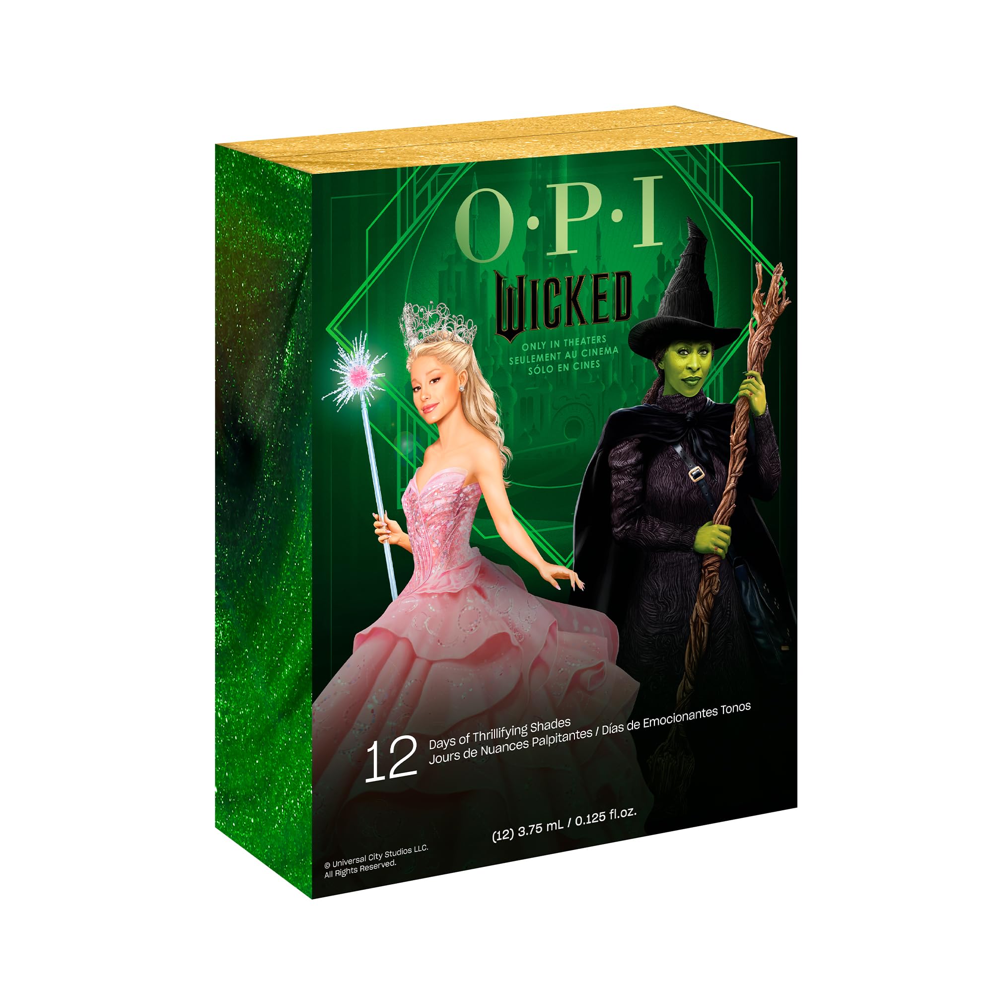 OPI Nail Lacquer, 12PC MMF7 Mini Advent Calendar, Up to 7 Days of Wear ...