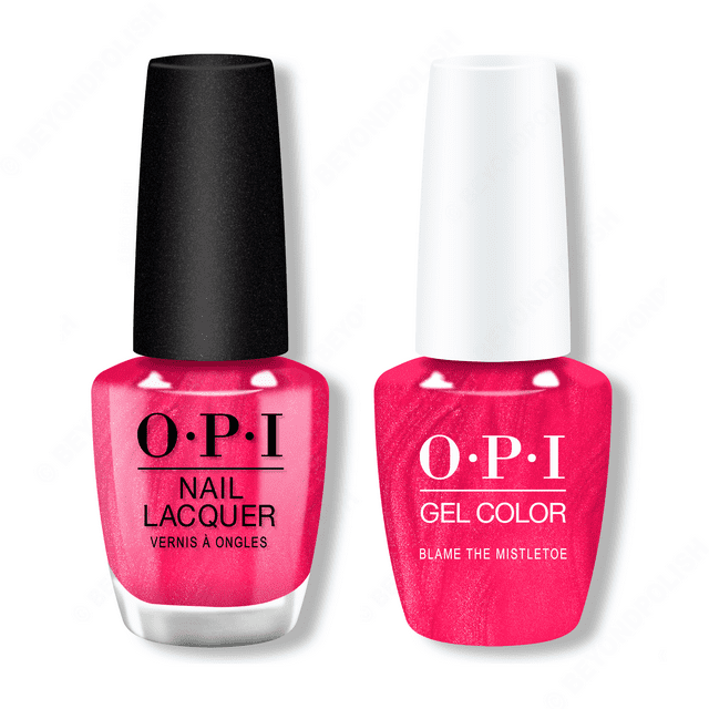 OPI Nail Lacquer + GelColor Nail Polish Combo Set [Blame the Mistletoe ...