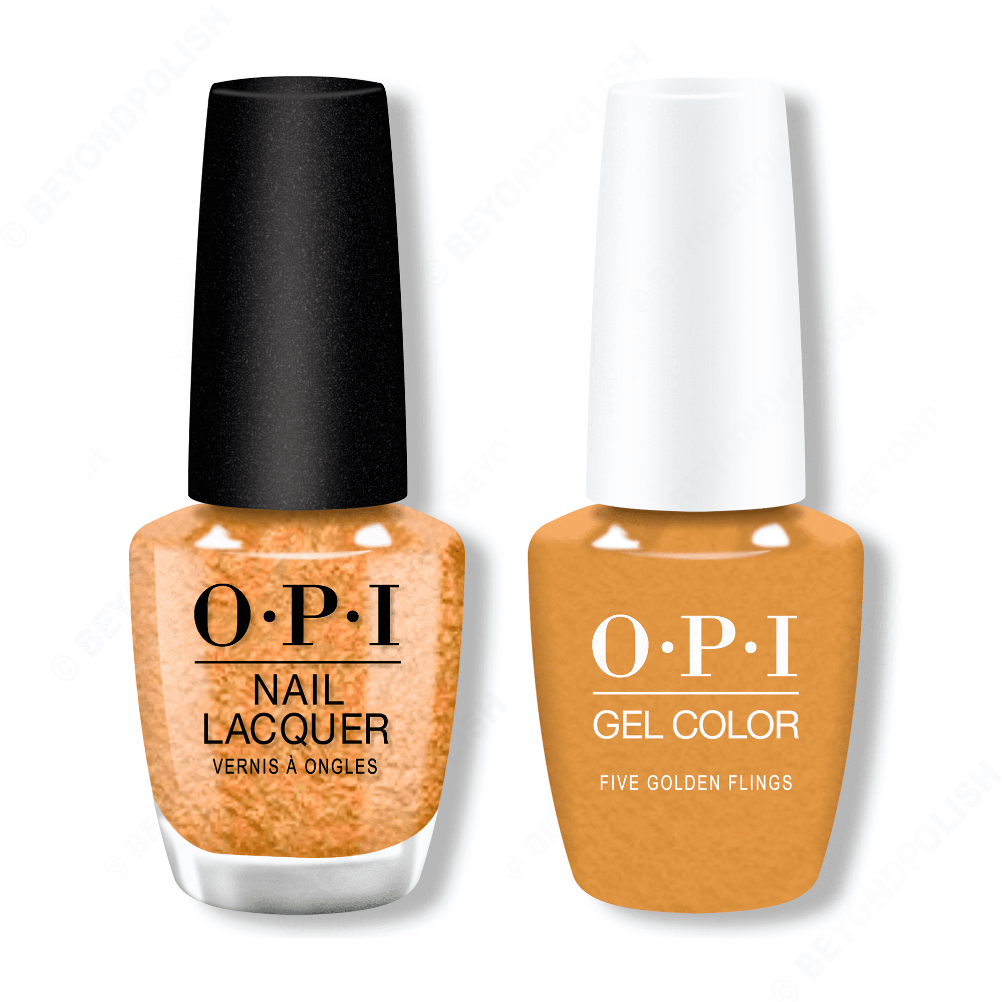 OPI Nail Lacquer Nail Polish [Five Golden Flings Q02] TERRIBLY NICE Collection Winter 2023 ...