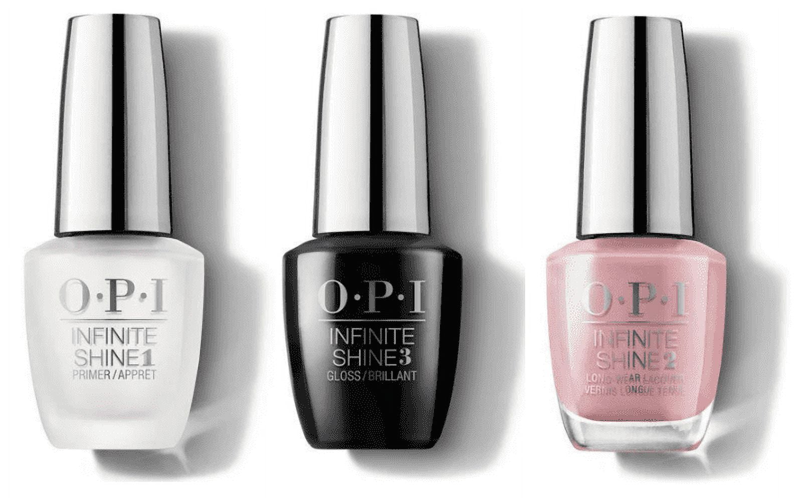 OPI Nail Polish Lacquer Infinite Shine 3 CT Combo - Base, Top + Tickle ...