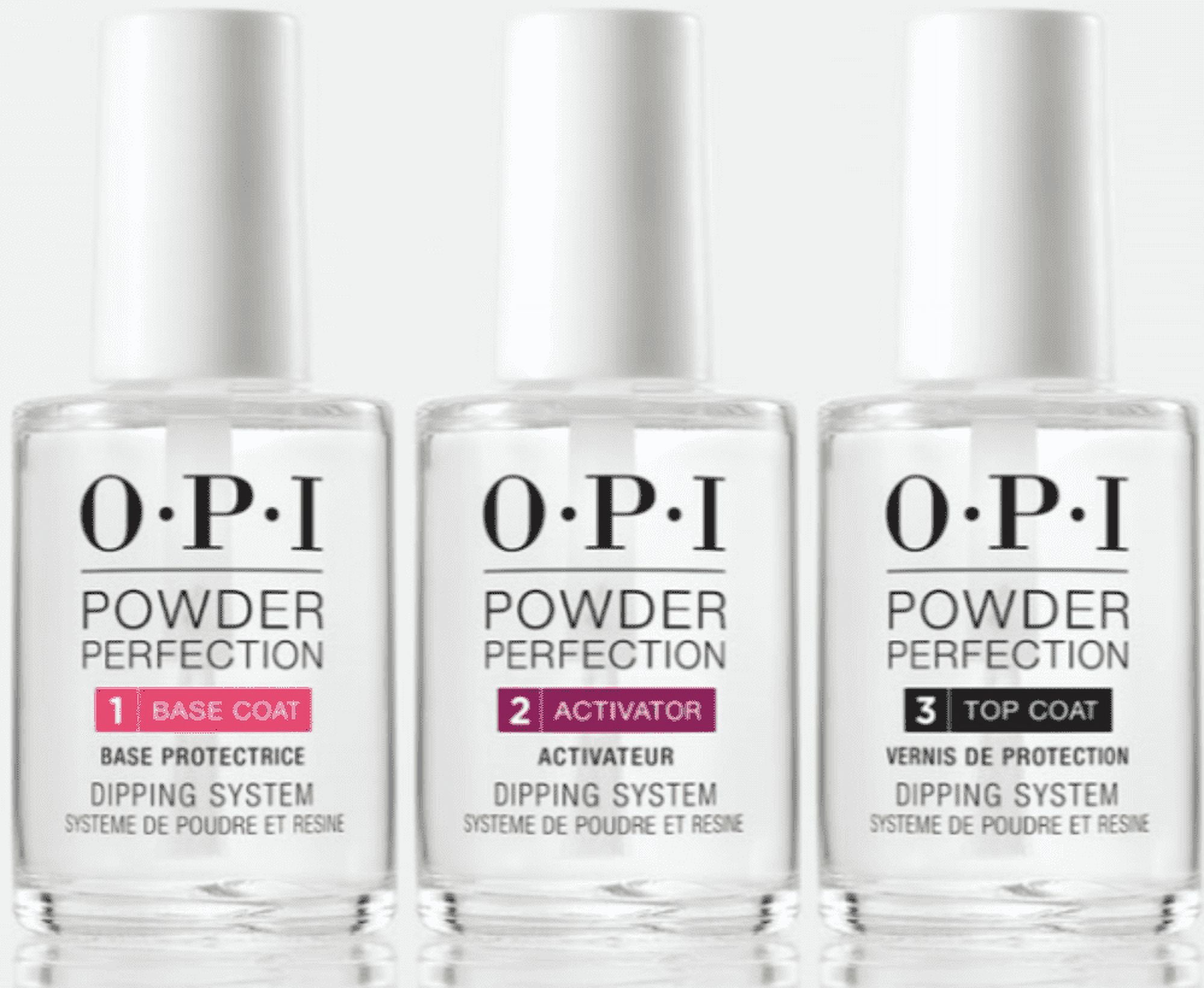 OPI Nail Powder Perfection Dipping System, Base, Activator, Top Coat, 0 ...