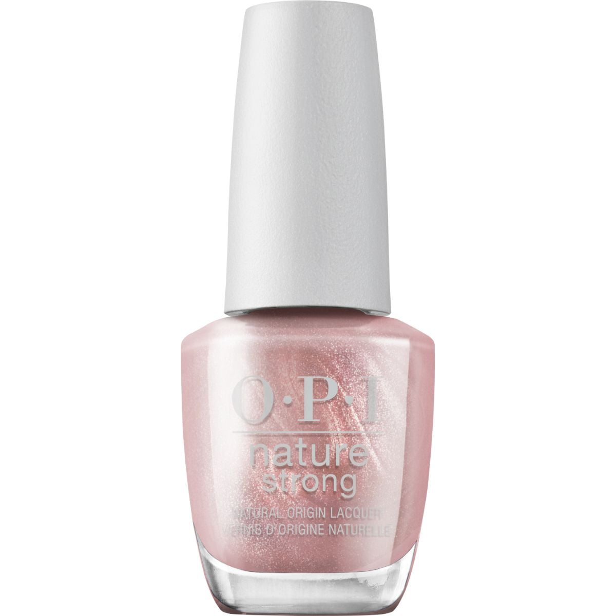 OPI Nature Strong Nail Lacquer, Intentions Are Rose Gold, 0.5oz ...