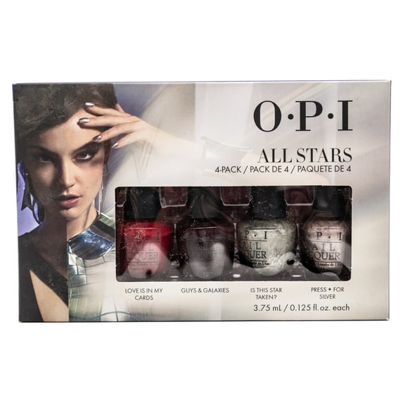 Opi Nail Lacquer Holiday 4pc Mini All Stars - Walmart.com