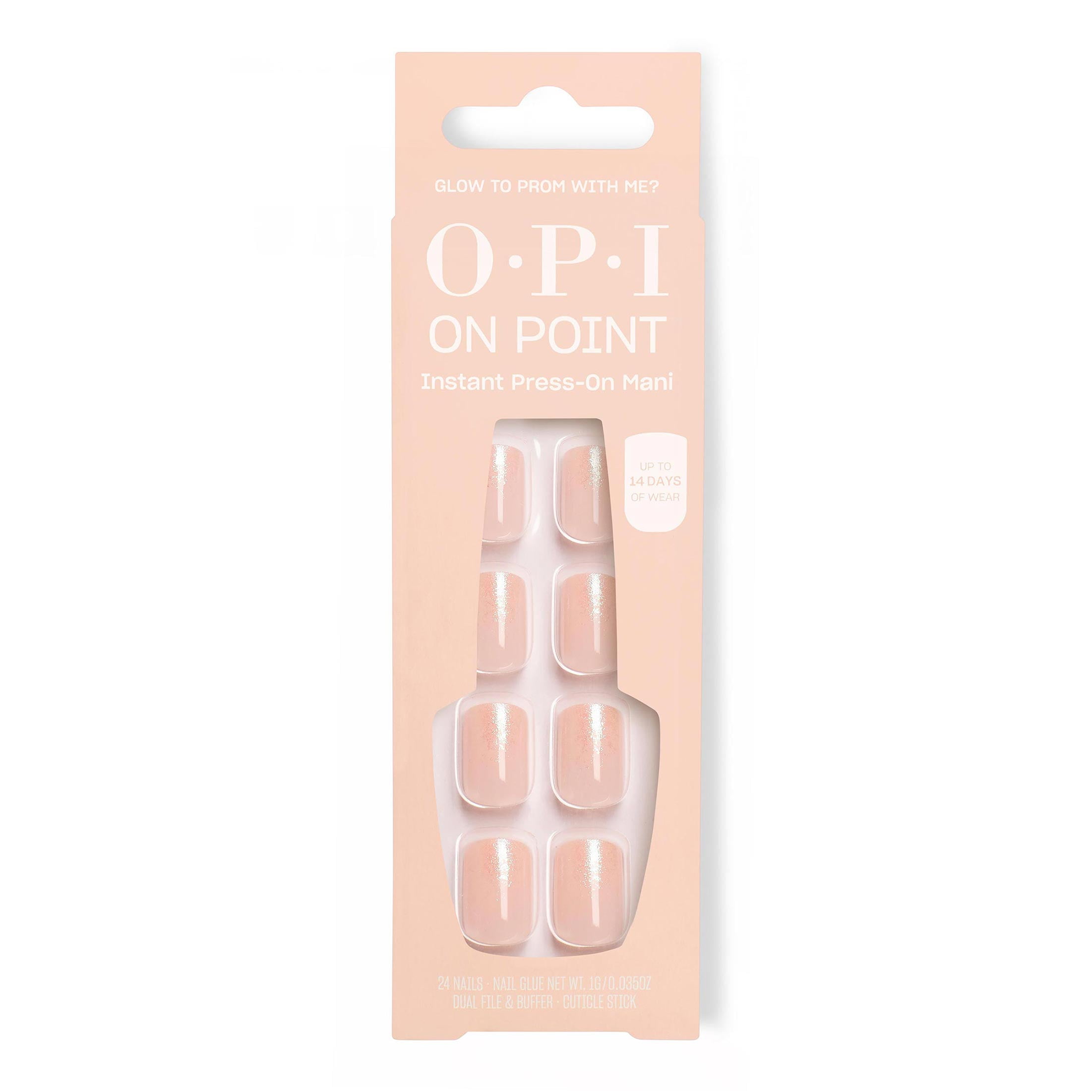OPI On Point Instant Press-On Mani, Glow To Prom With Me?, False Nails ...