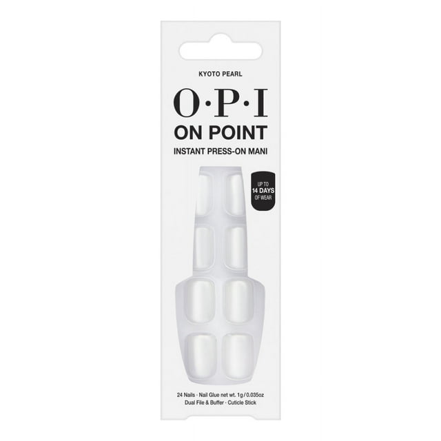OPI On Point Instant Press On Nails, Kyoto Pearl, False Nails, 24 ...