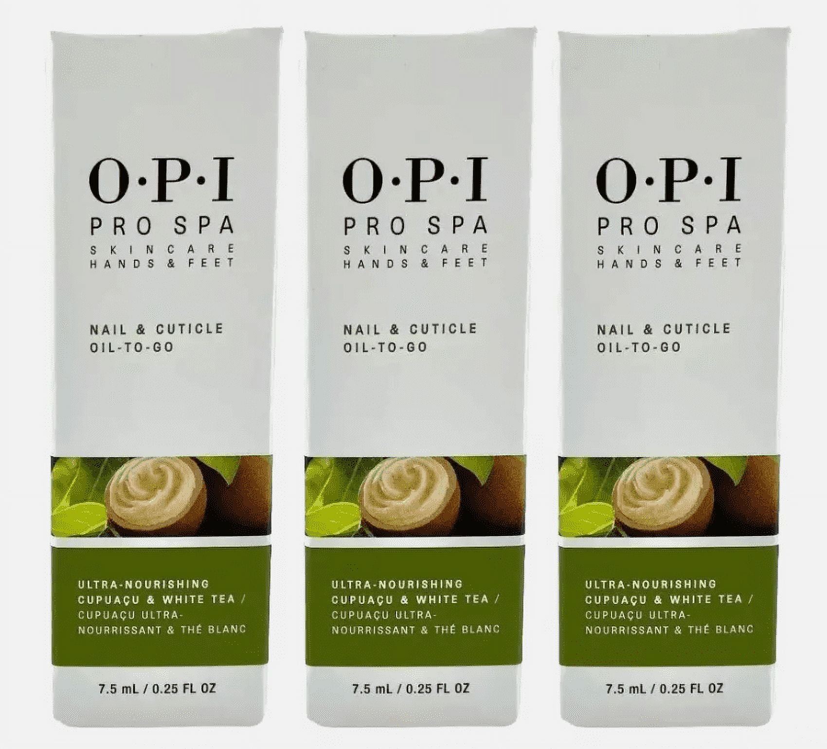 OPI Pro Spa Nail & Cuticle Oil To Go 0.25 oz - Pack of 3 - Walmart.com