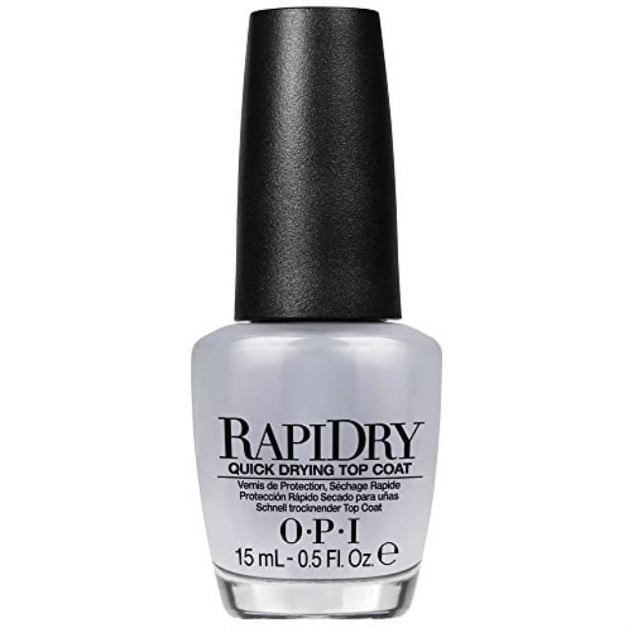 OPI RapiDry Nail Polish Drying Top Coat, High Shine & Glossy Finish ...
