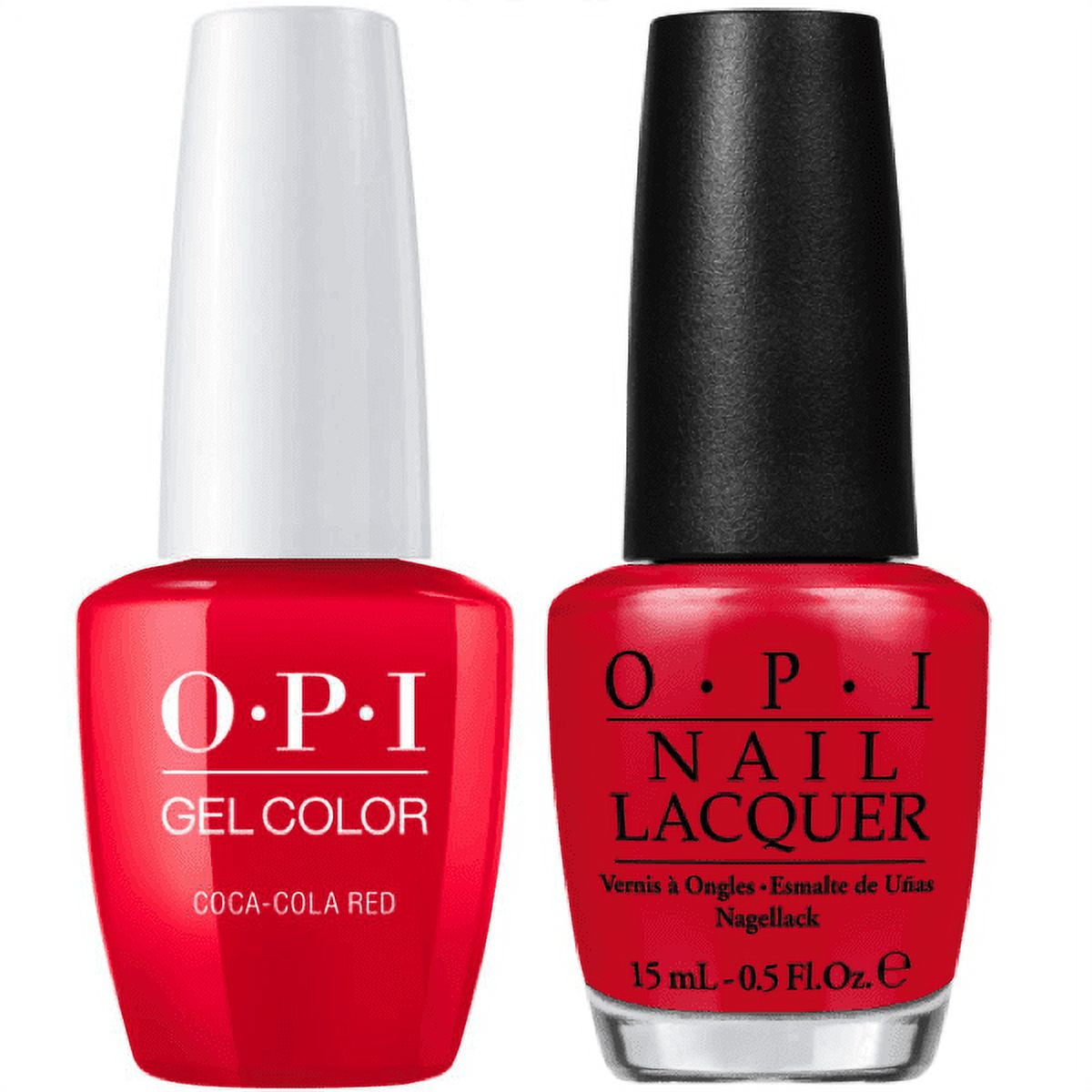 OPI Soak-Off GelColor Gel Polish + Matching Lacquer - COCA-COLA RED # ...