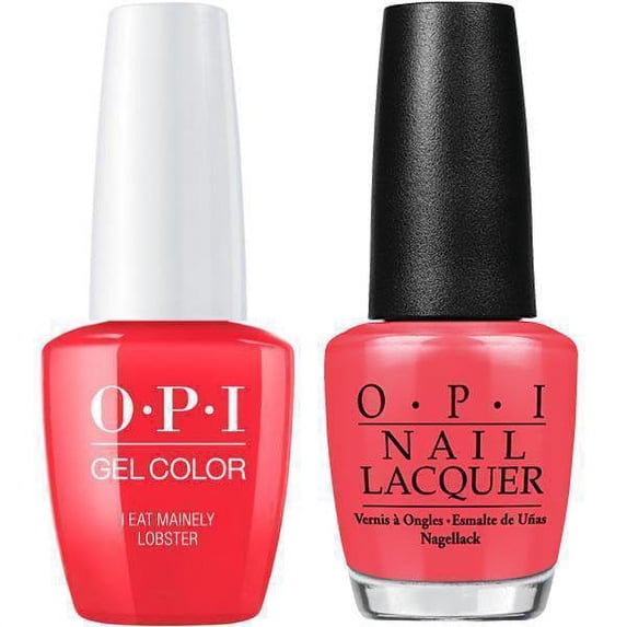 OPI Soak-Off GelColor Gel Polish + Matching Lacquer - I eat Mainly ...