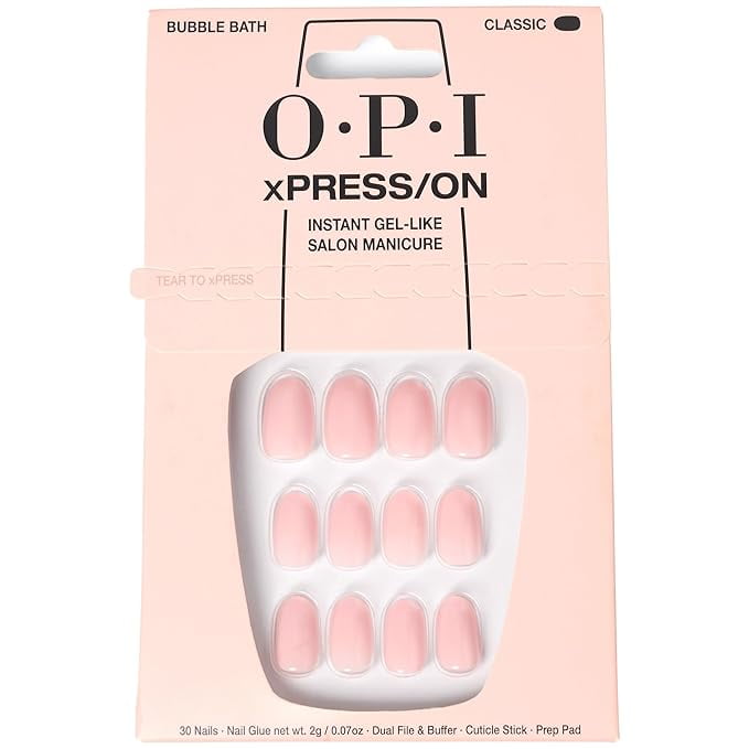 OPI xPRESS/ON Press On Nails, Up to 14 Days of Wear, Gel-Like Salon ...