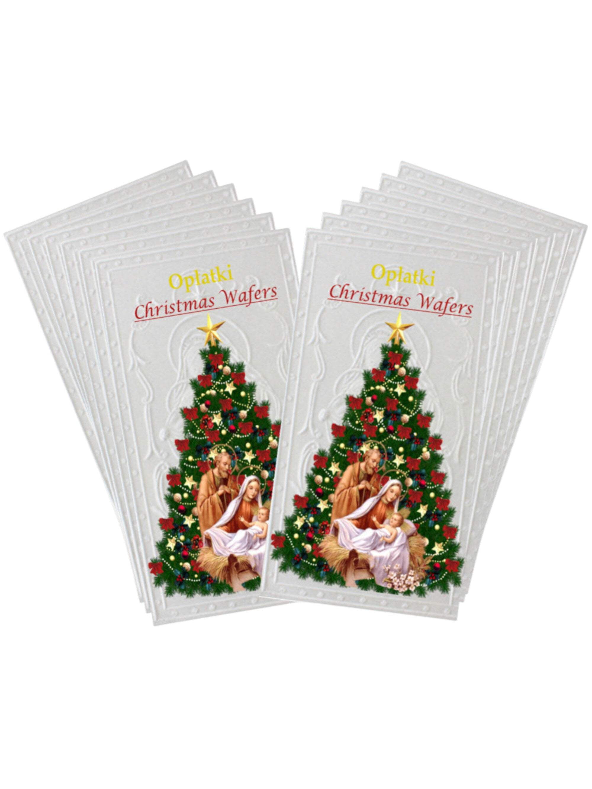 OPLATKI Traditional Polish Christmas Wafers, Set of 12, 6 Large Wafers ...