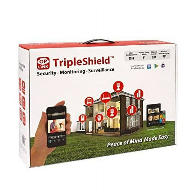 OPLINK Security Triple Shield Wireless Security System with 2 Cameras ...