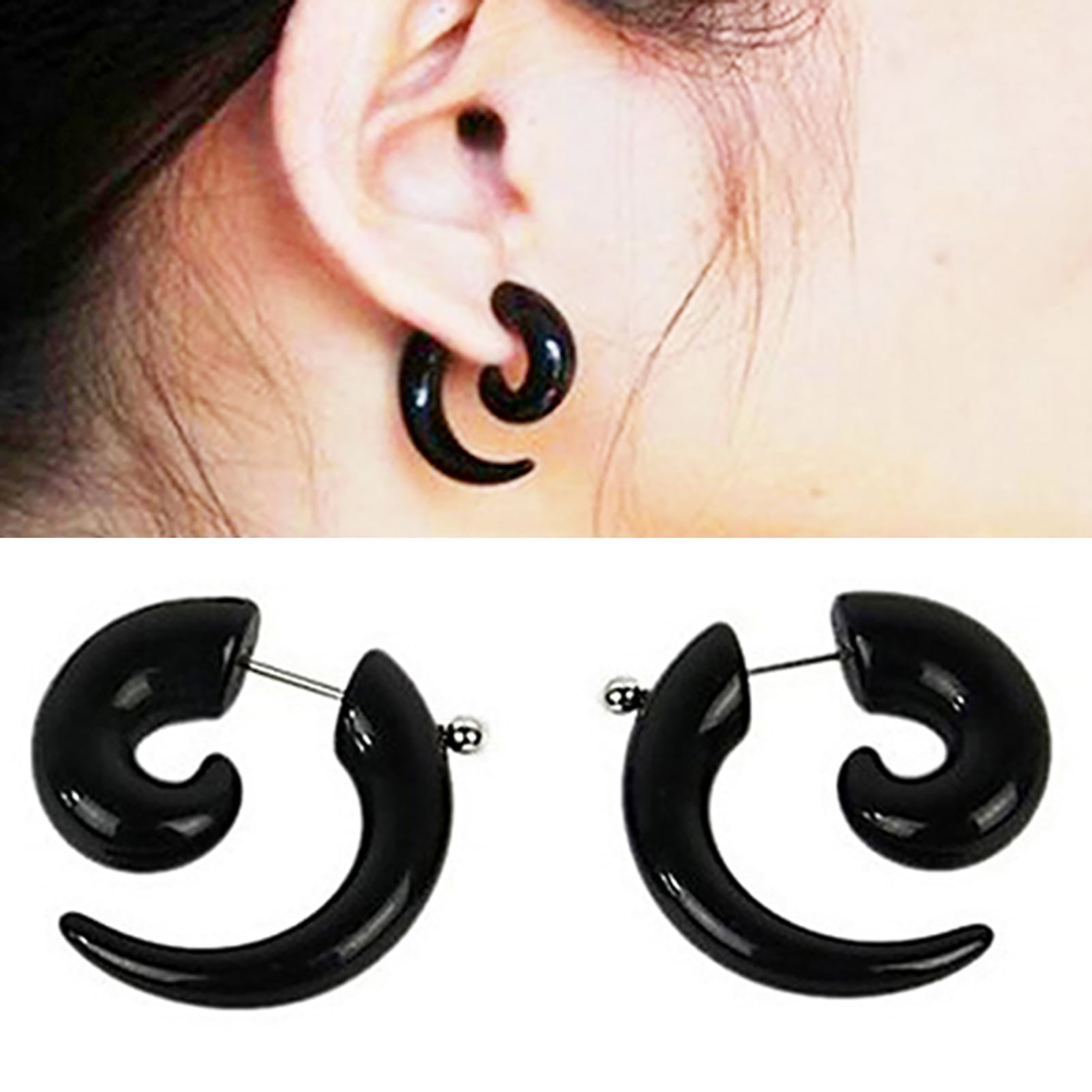 OPOLSKI Fashion Earring Stunning Punk Rock Style Snail Pattern Ear Nail ...