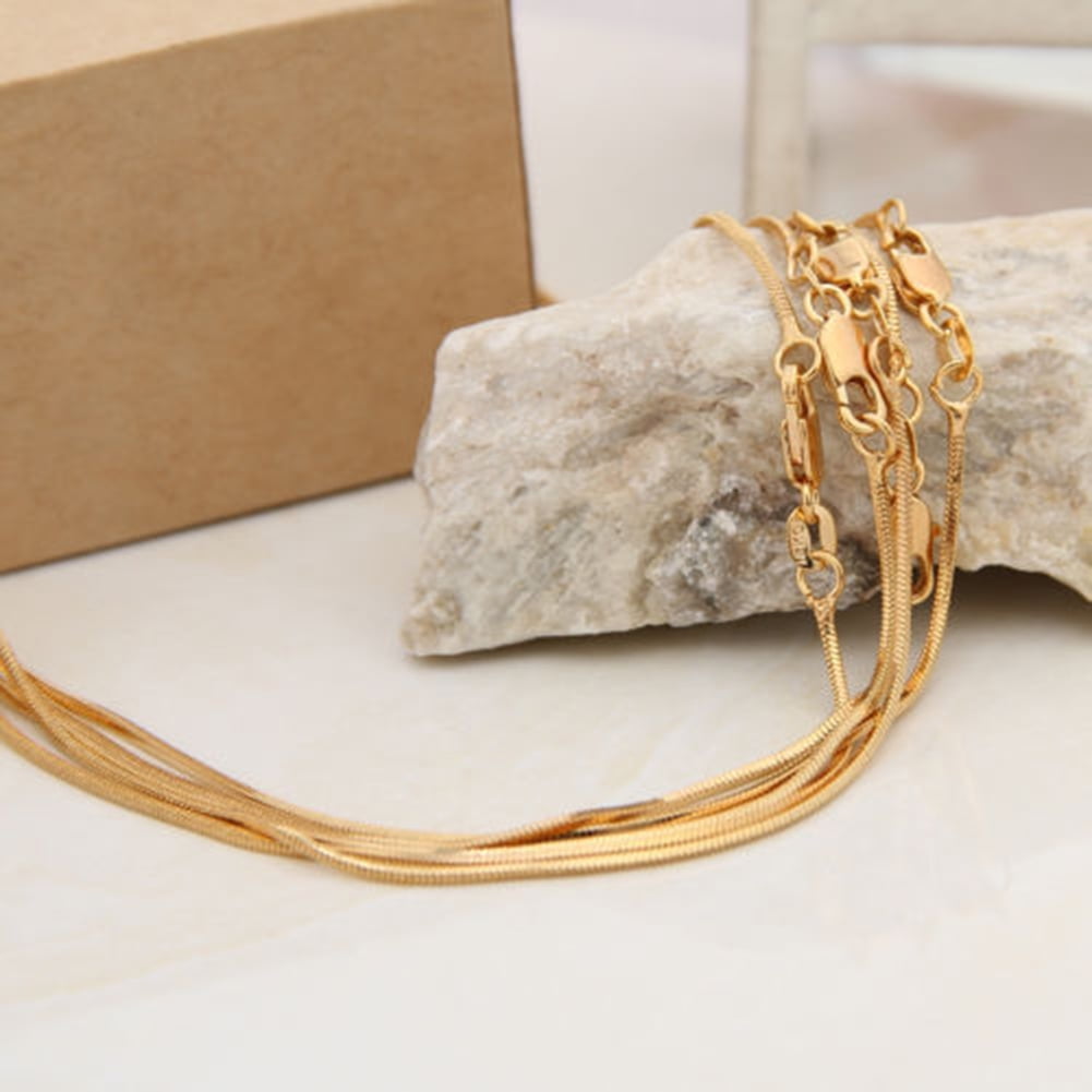 OPOLSKI Fashion Gold Plated Long Snake Chain Necklace Party Club 2 ...
