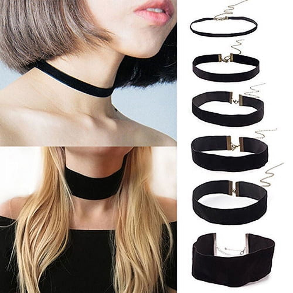 OPOLSKI Lady Black Velvet Choker Gothic Necklace Simple Retro Jewelry ...