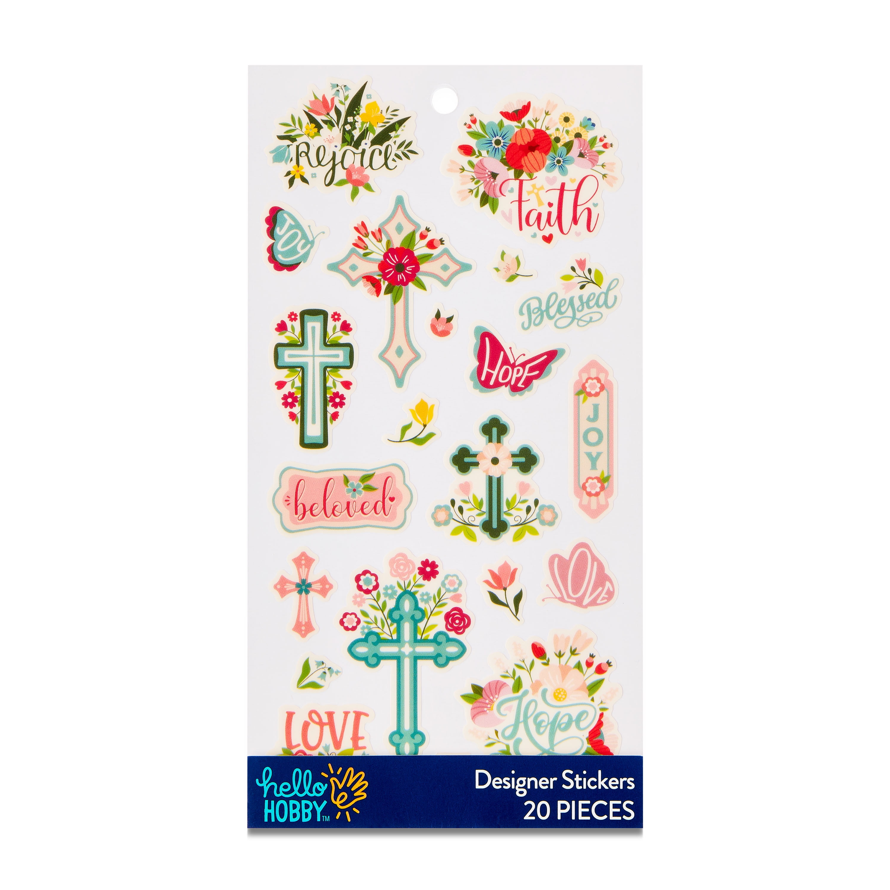 Hello Hobby Multicolor Designer Stickers 20 Count for Scrapbooking ...