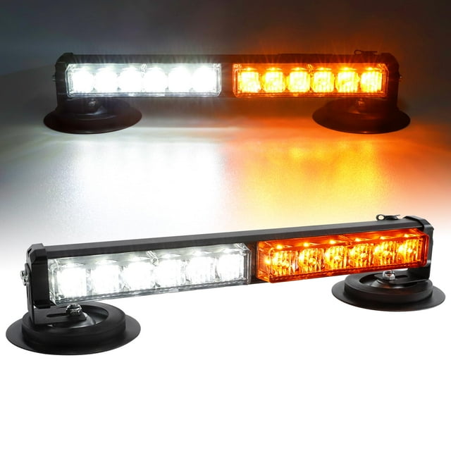 OPPBUY Amber White LED STF9 Rooftop Strobe Light for 12.2'' Wireless ...