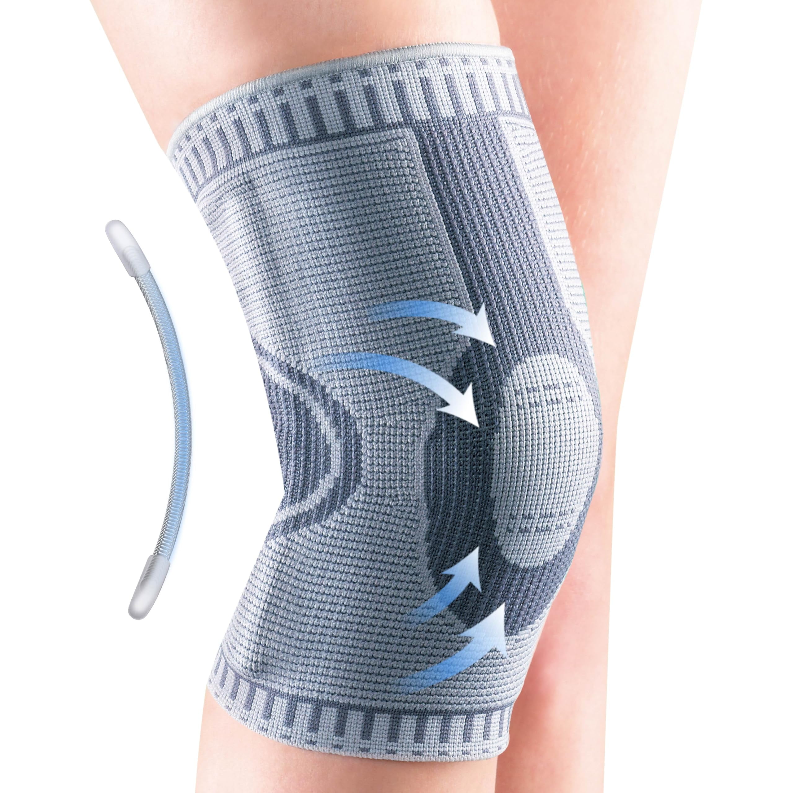 OPPO 2924 Knee Brace Compression Sleeve with Stays - Relieves ACL, MCL ...