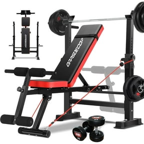 CAP Deluxe Exercise Training Flat Bench with Dumbbell Storage (Weight ...