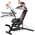 OPPSDECOR Weight Bench Set with Preacher Curl Hyper Back Extension, All ...