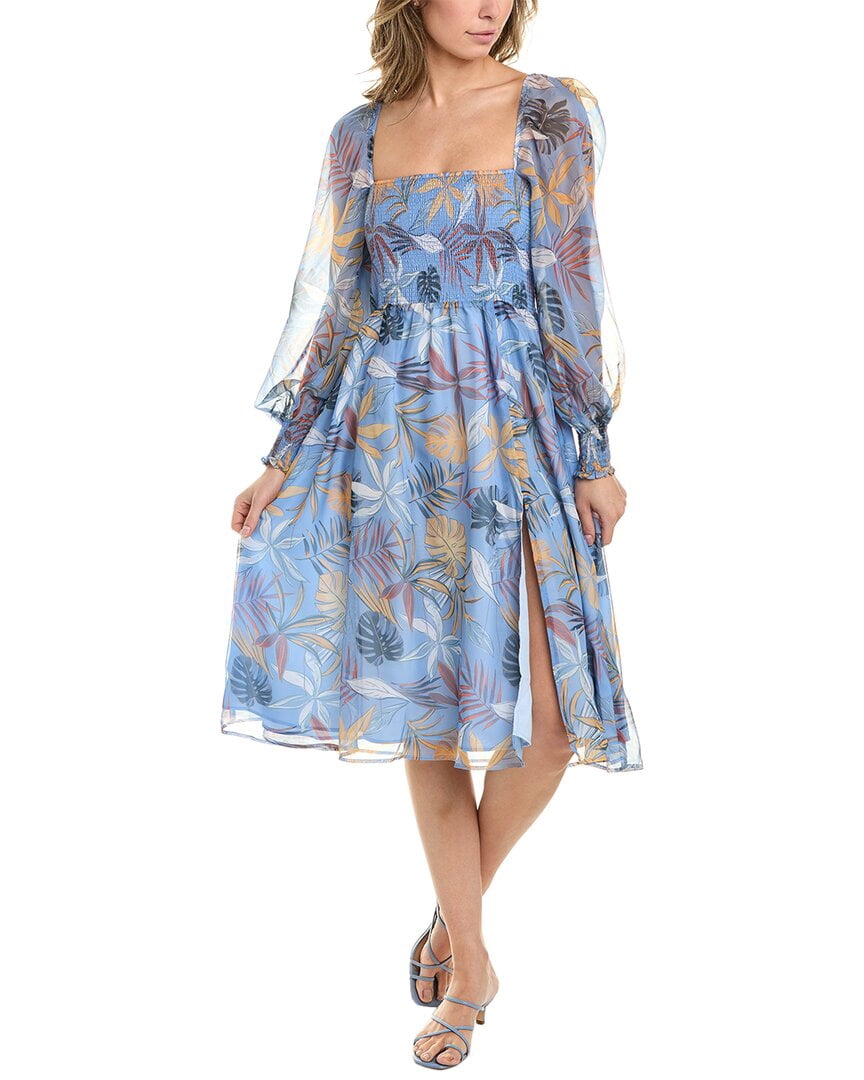 OPT womens o.p.t. Classic Smocked Midi Dress, xs - Walmart.com