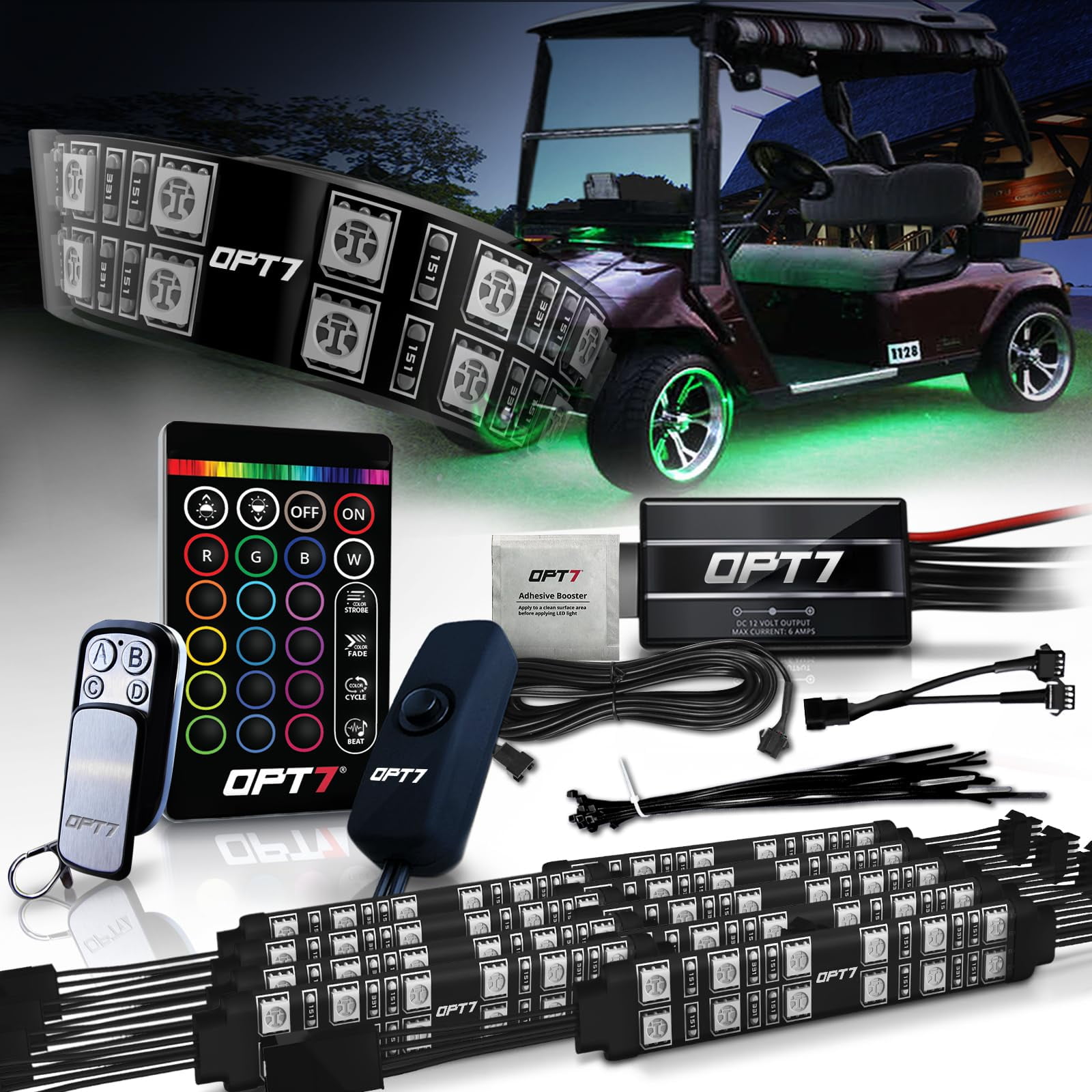 OPT7 Aura Golf Cart IFF17 Underglow LED Lighting Neon Golf Car ...