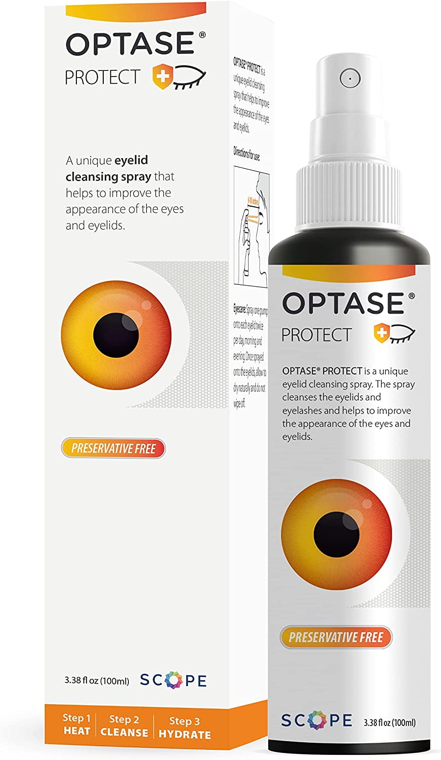 OPTASE Protect Eyelid Cleansing Spray - Hypochlorous Acid Spray for ...