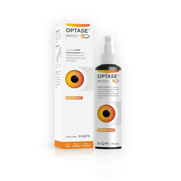 OPTASE Protect Eyelid Cleansing Spray - Hypochlorous Acid Spray for ...
