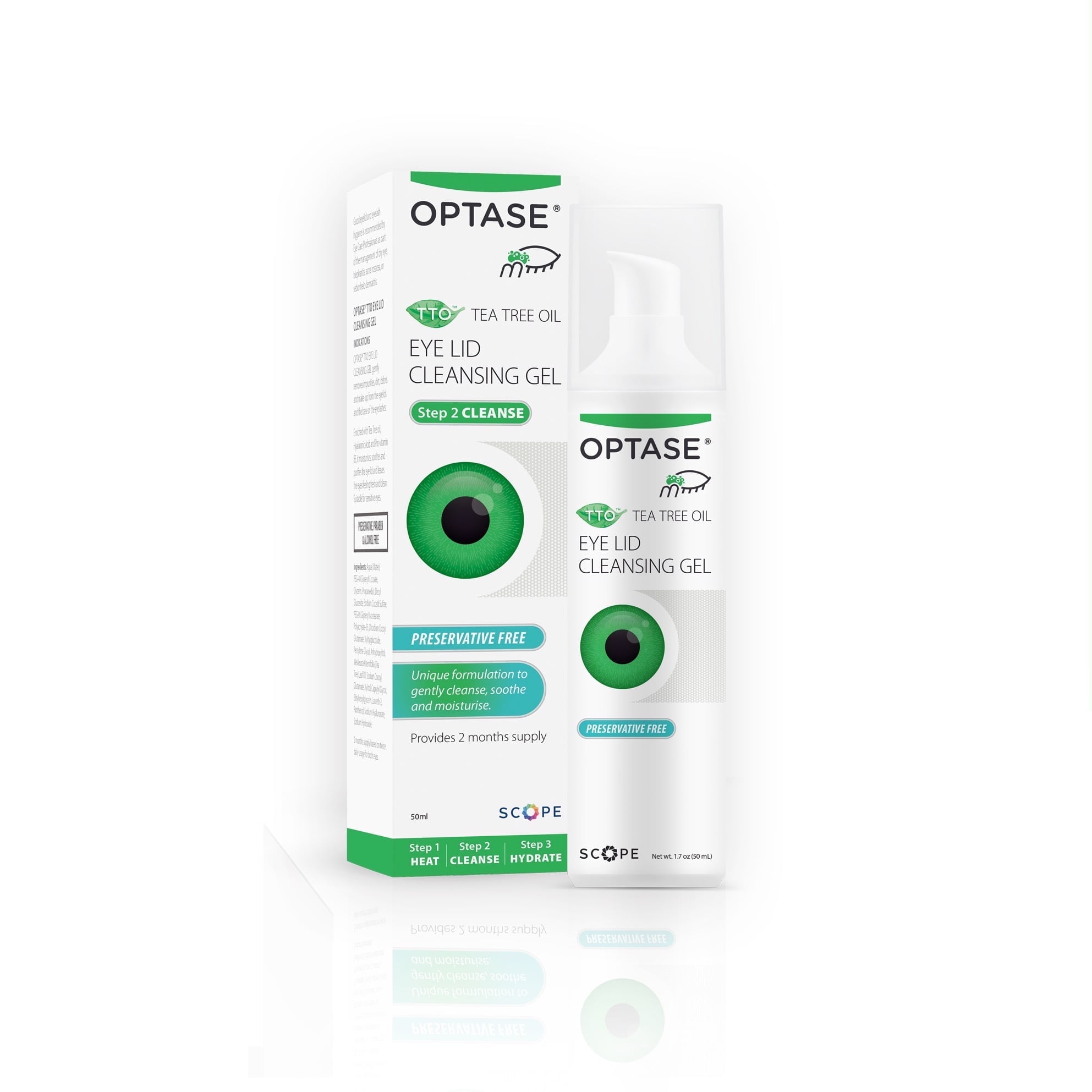 OPTASE TTO Eyelid Cleansing Gel - Tea Tree Eyelid Cleanser for Dry Eye HSA/FSA Eligible ...
