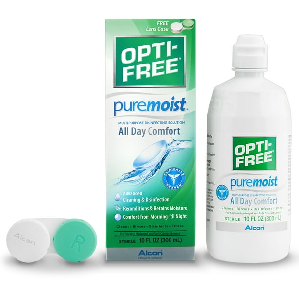 OPTI-FREE Puremoist Multi-Purpose Contact Lens Liquid Solution for ...