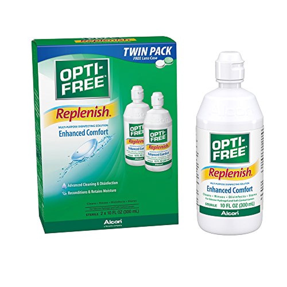 OPTI-FREE Replenish Multi-Purpose Disinfecting Solution (Pack of 12 ...