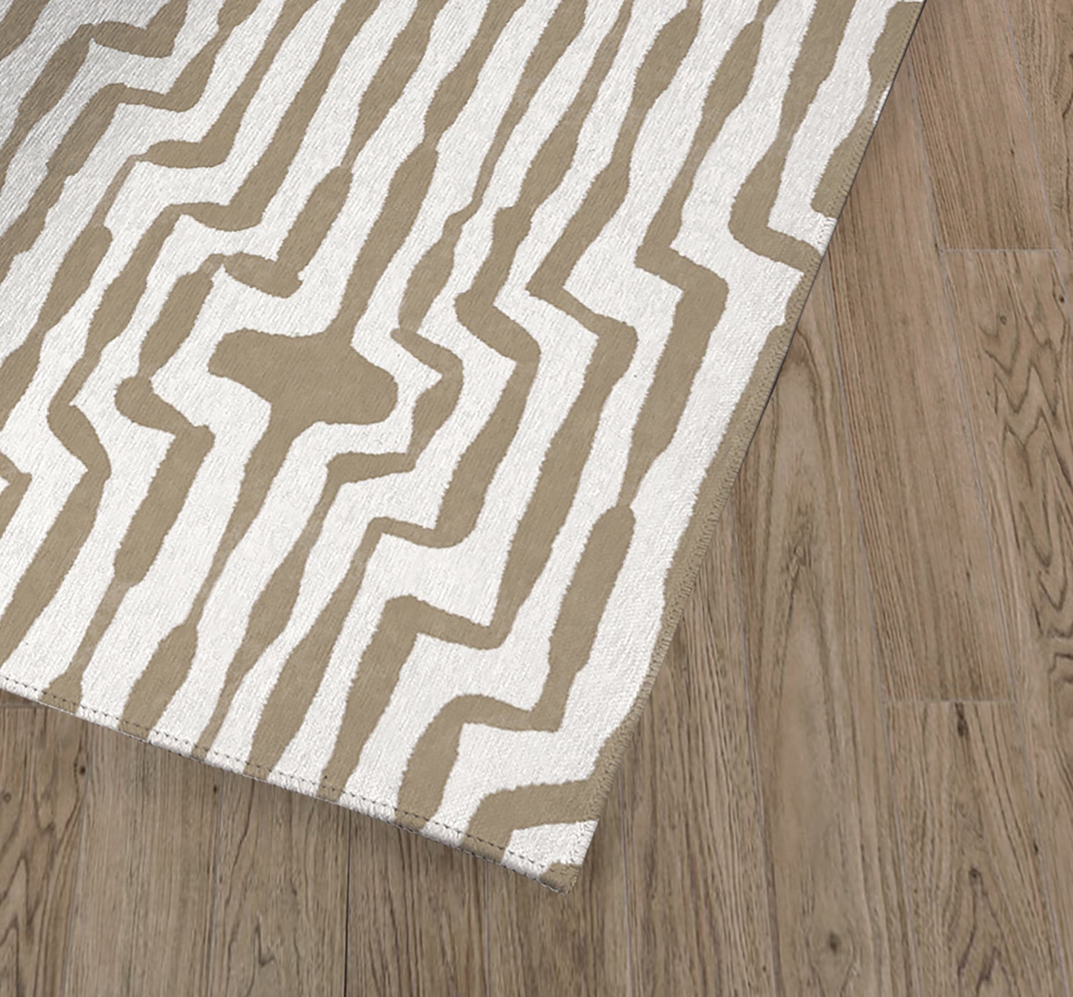 OPTIC DIAMOND TAUPE Area Rug By Kavka Designs - Walmart.com