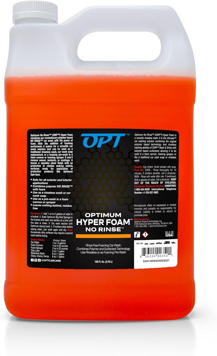 OPTIMUM - Hyper Foam No Rinse - 128oz - Walmart.com