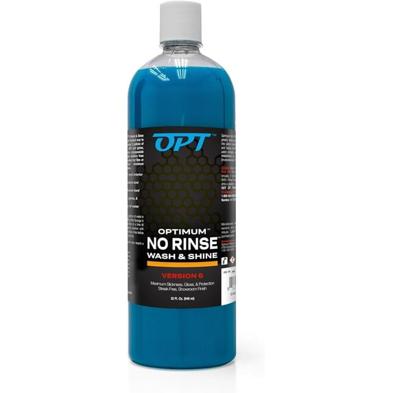 OPTIMUM - No-Rinse Wash & Shine V6 (Blue ONR) - 32oz - Walmart.com